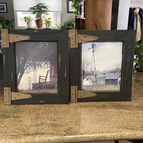 Wall Decor | Rustic Distressed Wooden Pictures | Poshmark